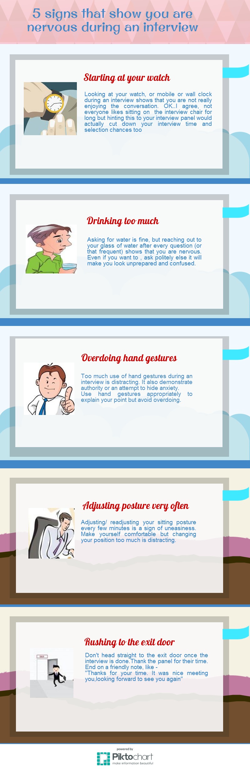 5 signs that show you are nervous during an interview [Infographic ...